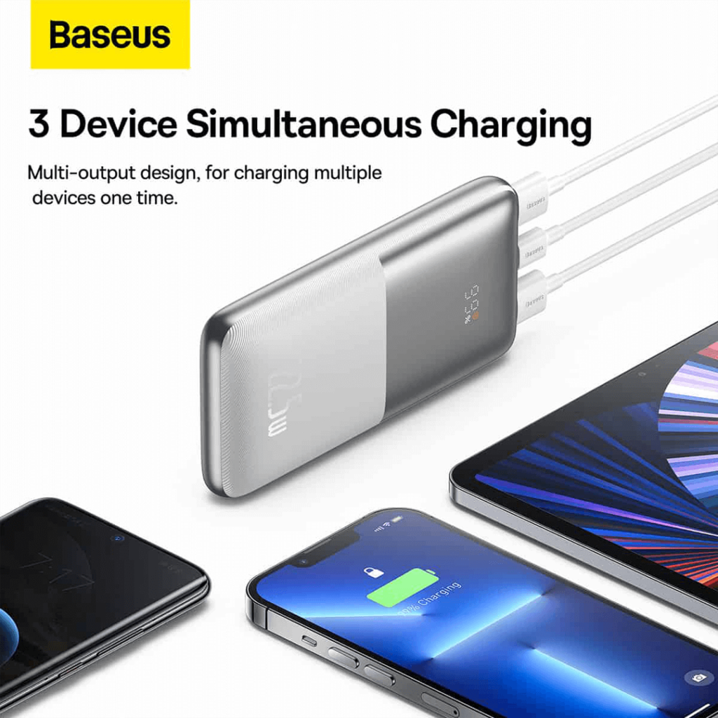 Baseus Bipow Pro 10,000mAh 22.5W Fast Charge Power Bank with Digital ...