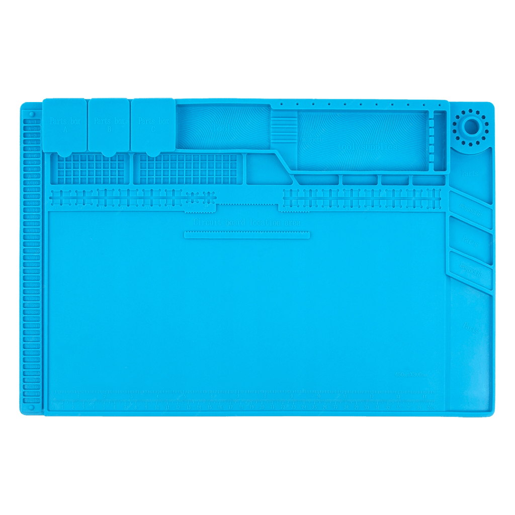 Magnetic Soldering / Repair Station Silicone Mat | S-160C - GA Tech